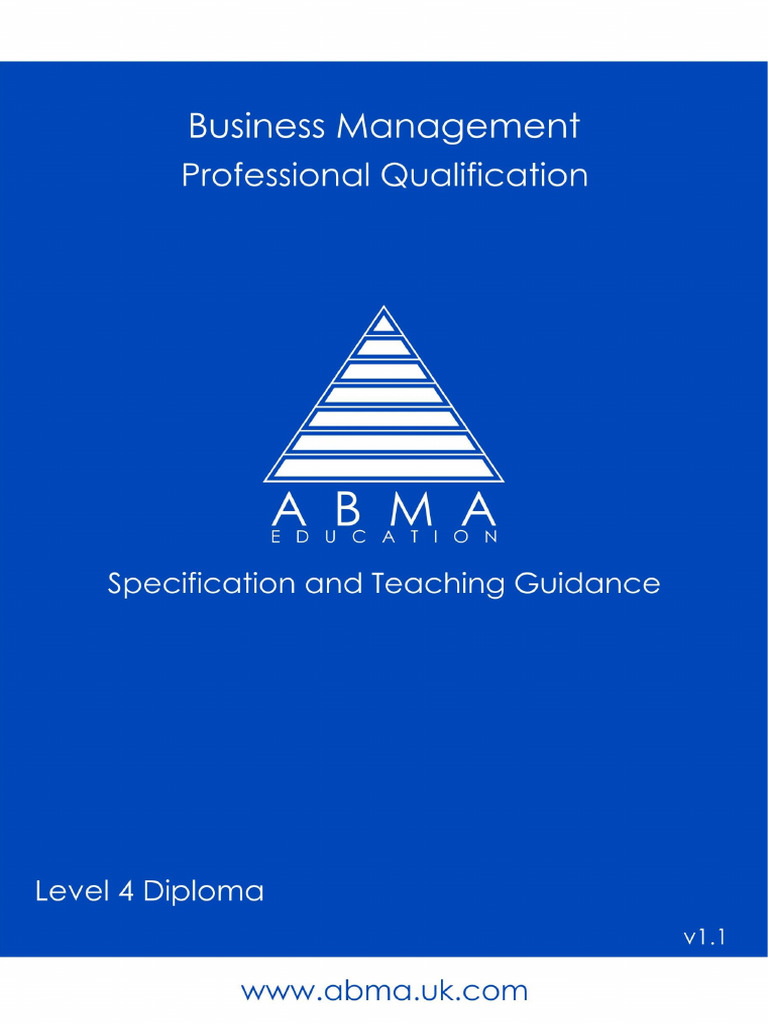 Business Management - Level 4 Diploma | PDF | Learning | Quality Management