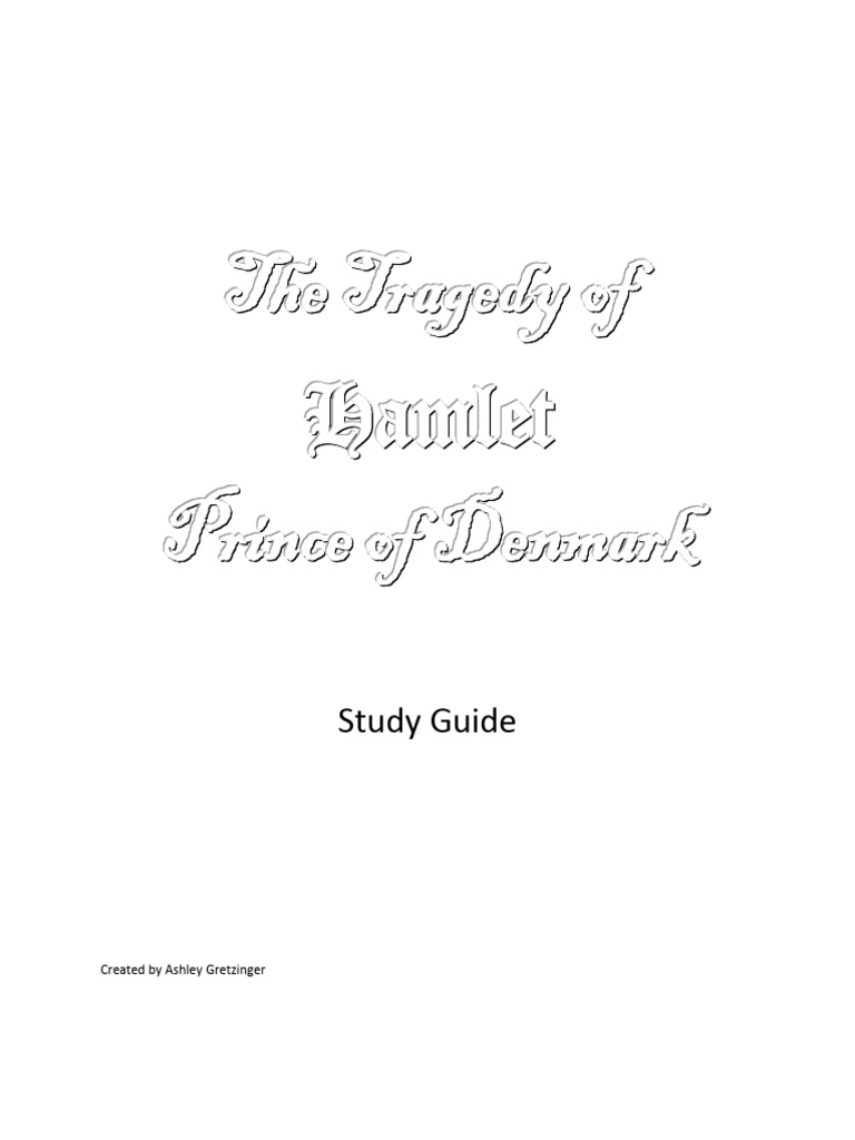Hamlet Study Guide Overview | PDF | Hamlet | Shakespearean Tragedies