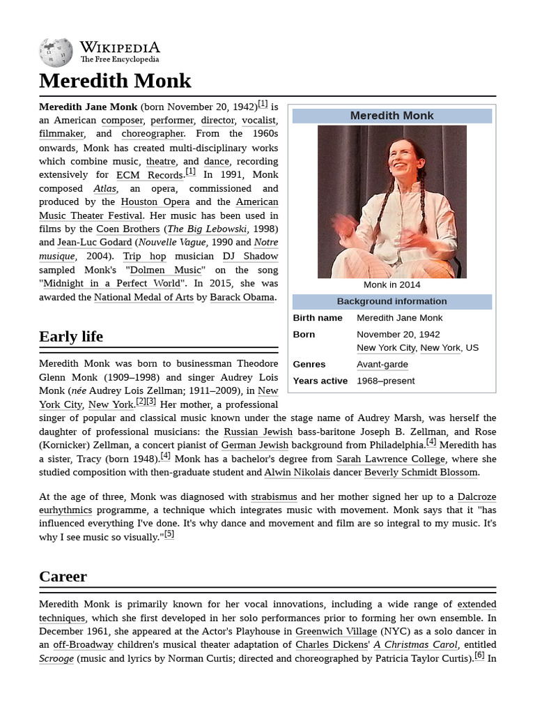 Meredith_Monk | PDF | Musical Instruments