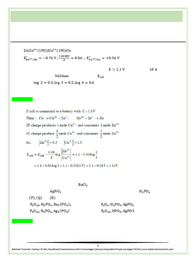 c24 Btts-25 (Adv) Chemistry Paper 1 | PDF | Materials | Chemical Compounds