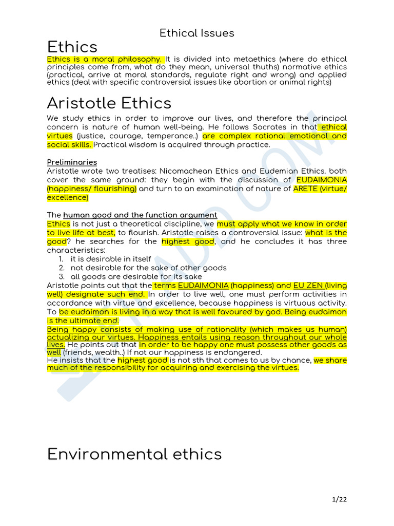 Ethical issues | PDF | Environmental Ethics | Cost Of Living