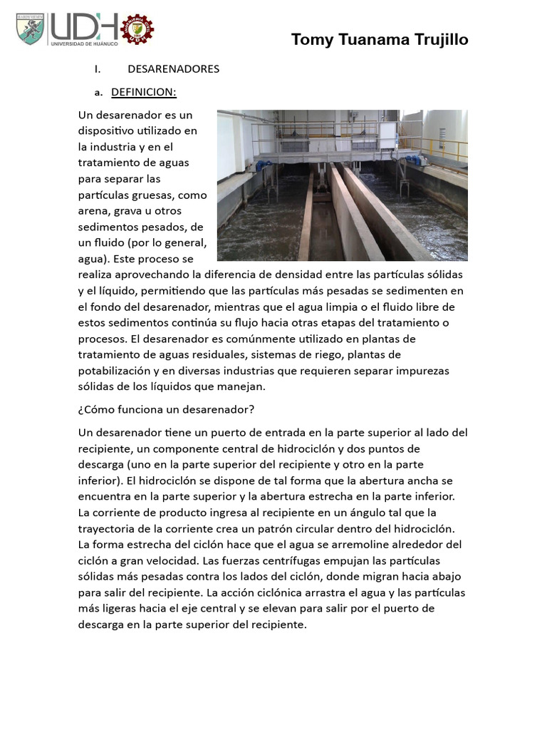 Trabajo Hidrahulica Tomy | PDF | Canal | Agua