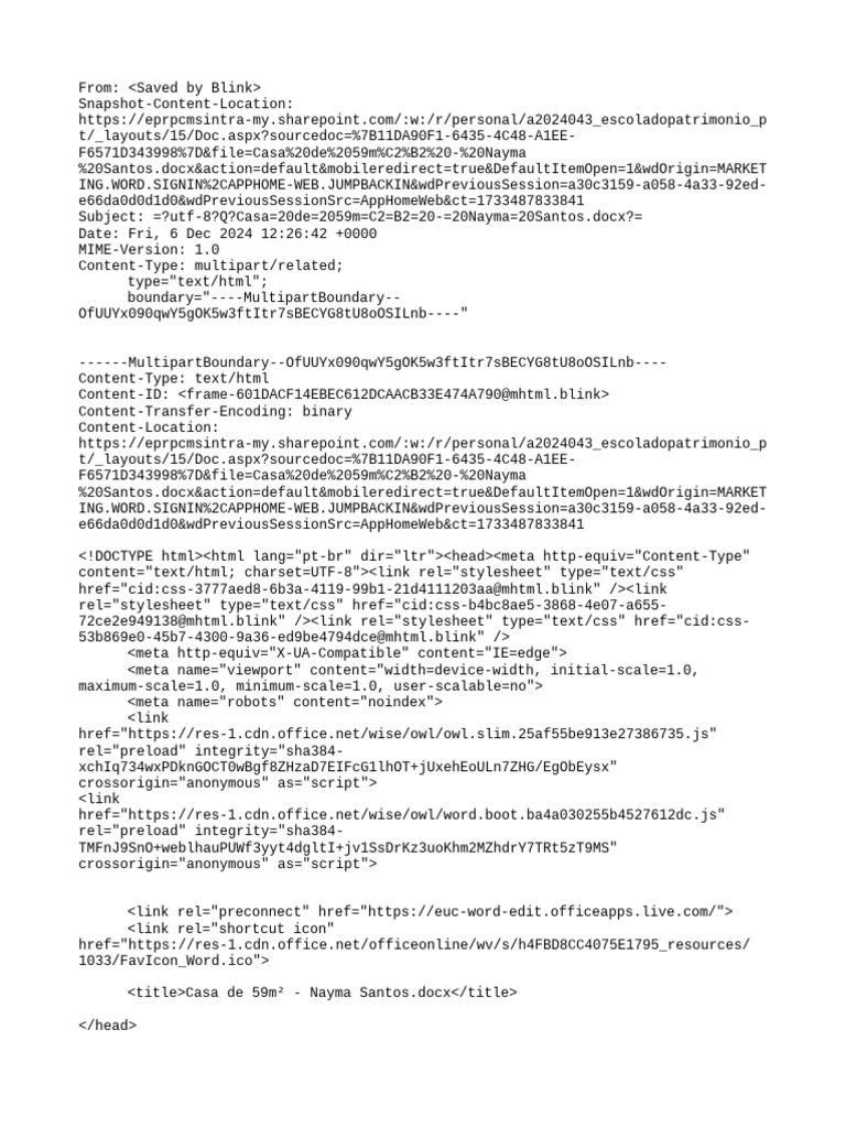 Casa de 59m | PDF | Html Element | Typefaces