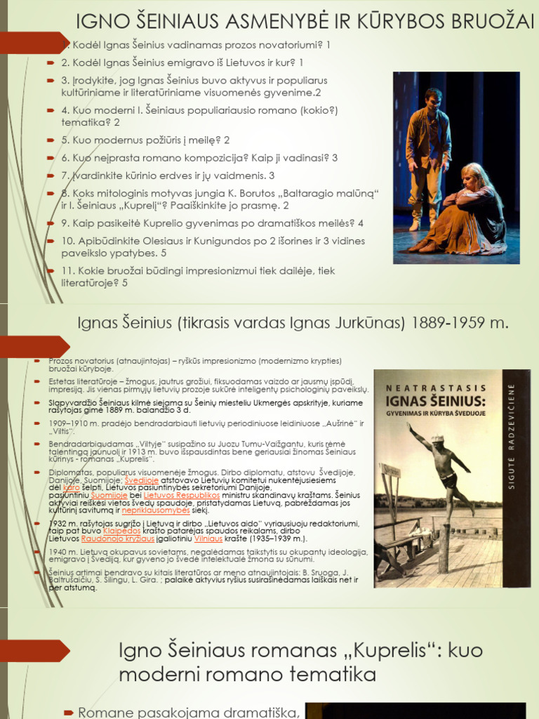 Ignas Šeinius (Tikrasis Vardas Ignas Jurkūnas) | PDF