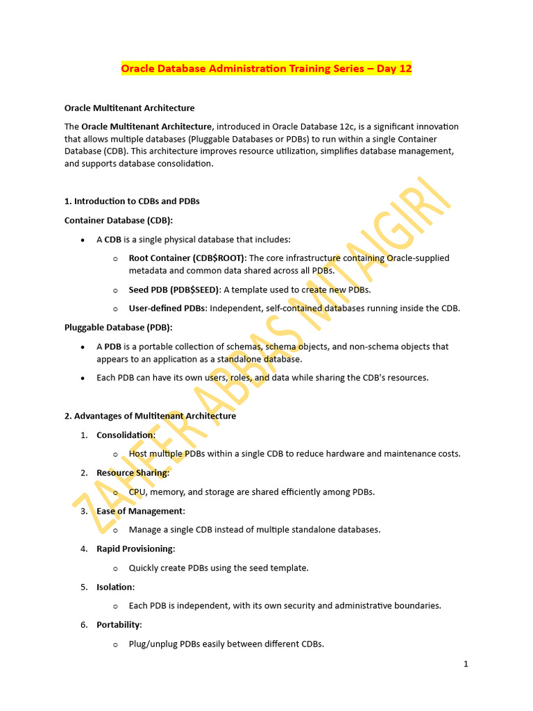 Oracle DB- Day 12 | PDF | Databases | Protein Data Bank