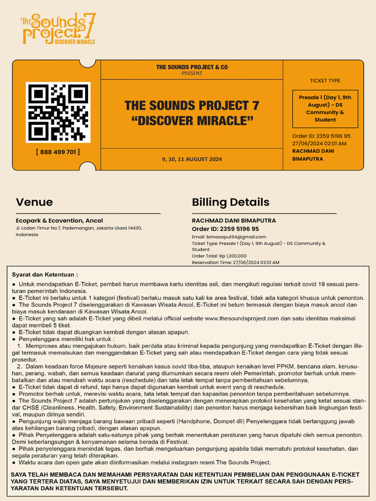 Eticket The Sounds Project Vol 7 | PDF