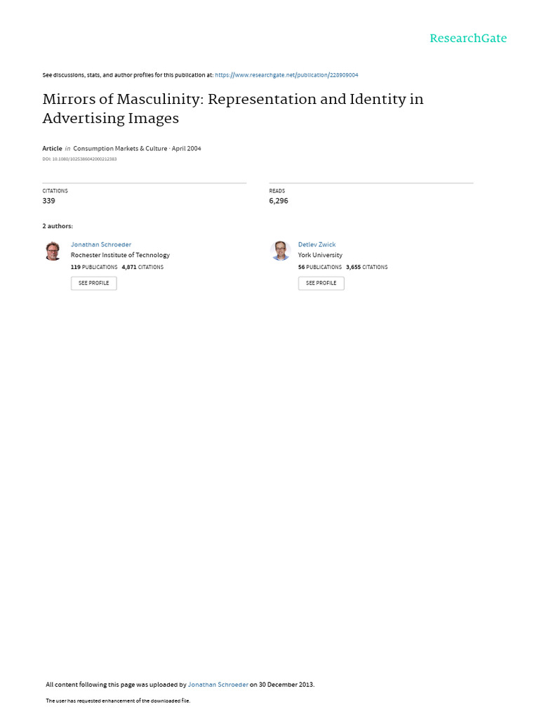 Mirrors_of_Masculinity_Representation_and_Identity | PDF | Masculinity ...