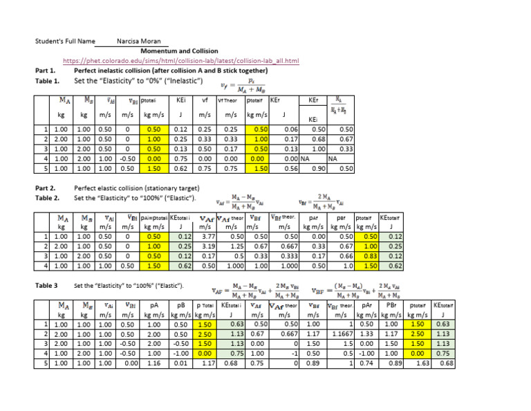 (5) - Collision Lab | PDF | Collision | Classical Mechanics (5) - Collision Lab | PDF | Collision | Classical Mechanics