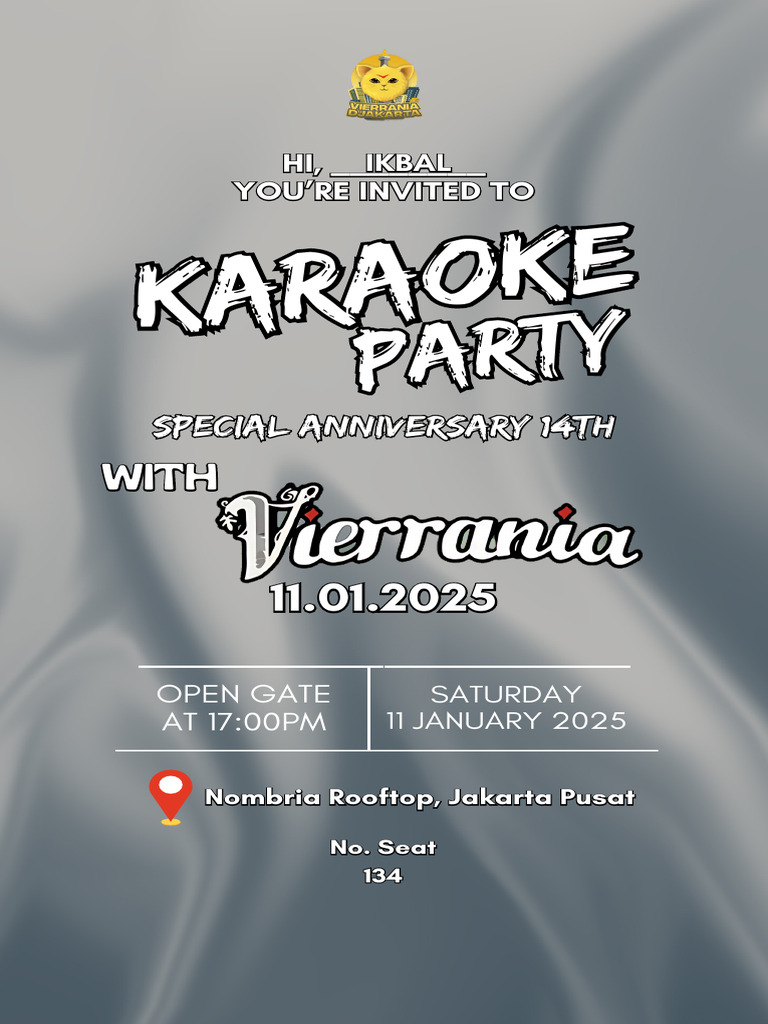 Invitation Karaoke Party Ikbal | PDF