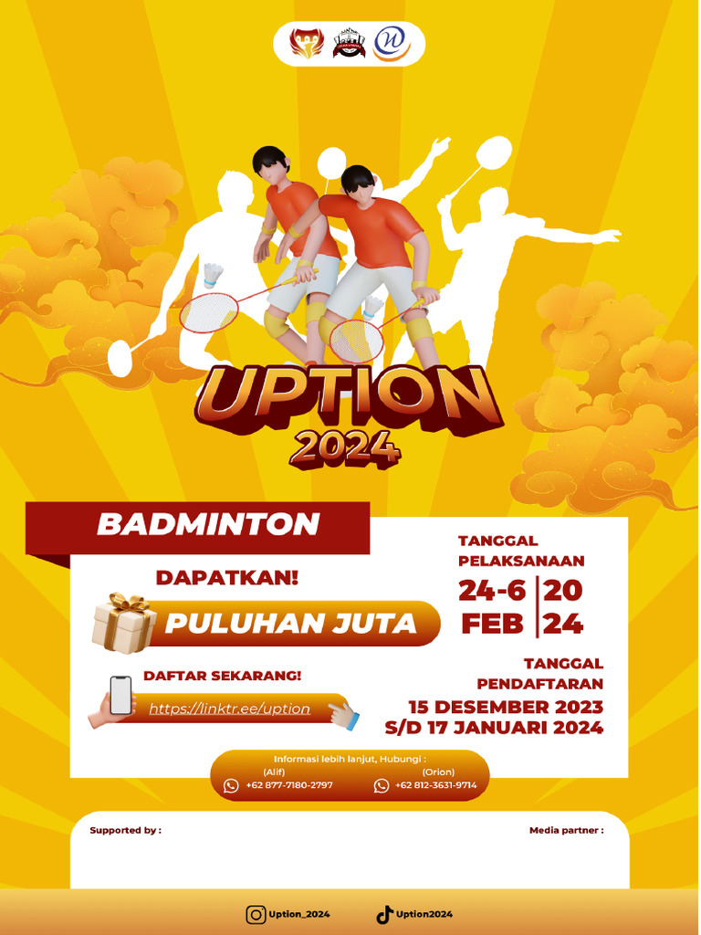 Proposal Badminton Uption Dan Tor 2024 | PDF