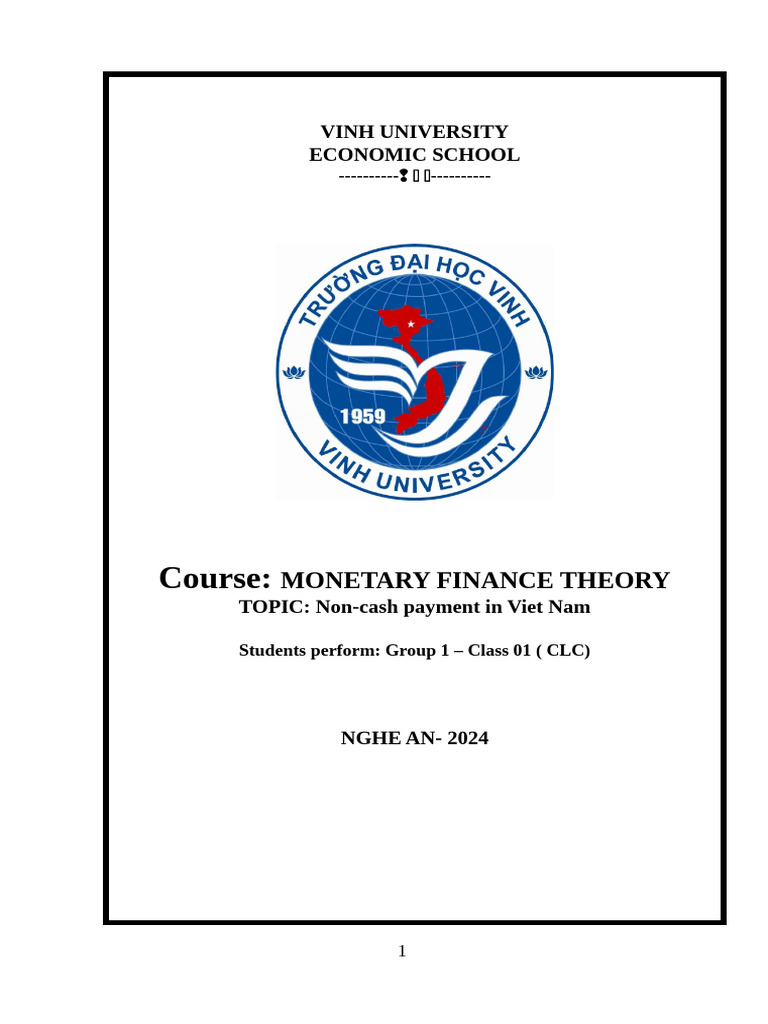 Vietnam's Non-Cash Payment Trends | PDF | Cheque | Point Of Sale