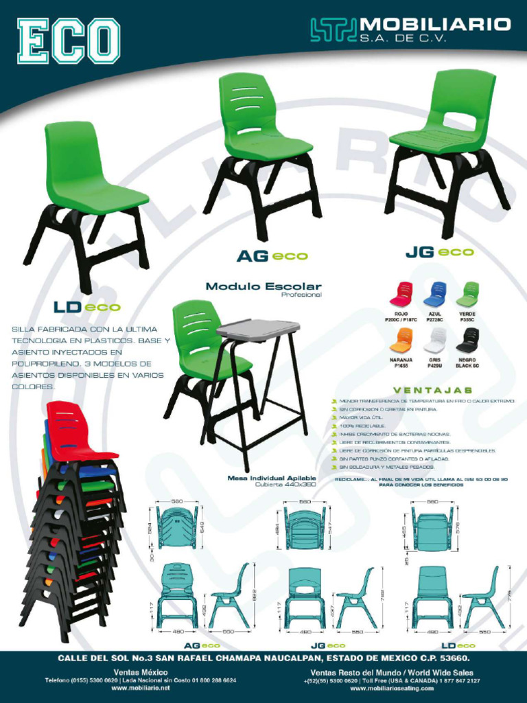 Catalogo Mobiliario Escolar 2020 Compressed | PDF