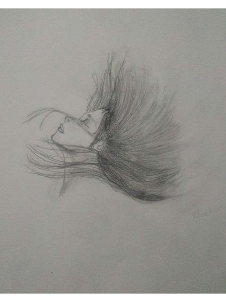 Pencil Drawing of A Girl in Ecstasy | PDF