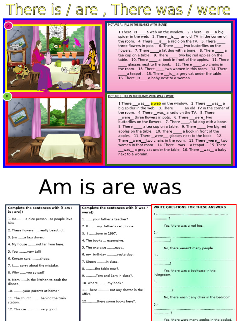 was were is' am are | PDF | Hot Drinks | Tea