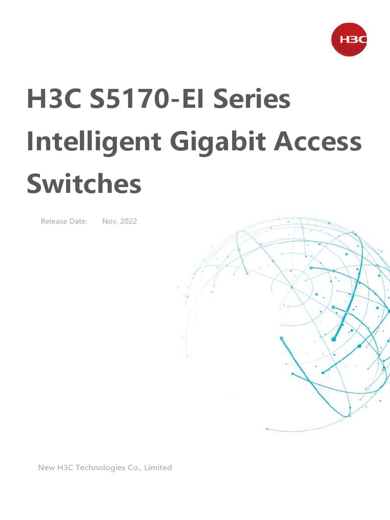 H3C S5170 EI Series Switches Datasheet | PDF | I Pv6 | Internet Protocols