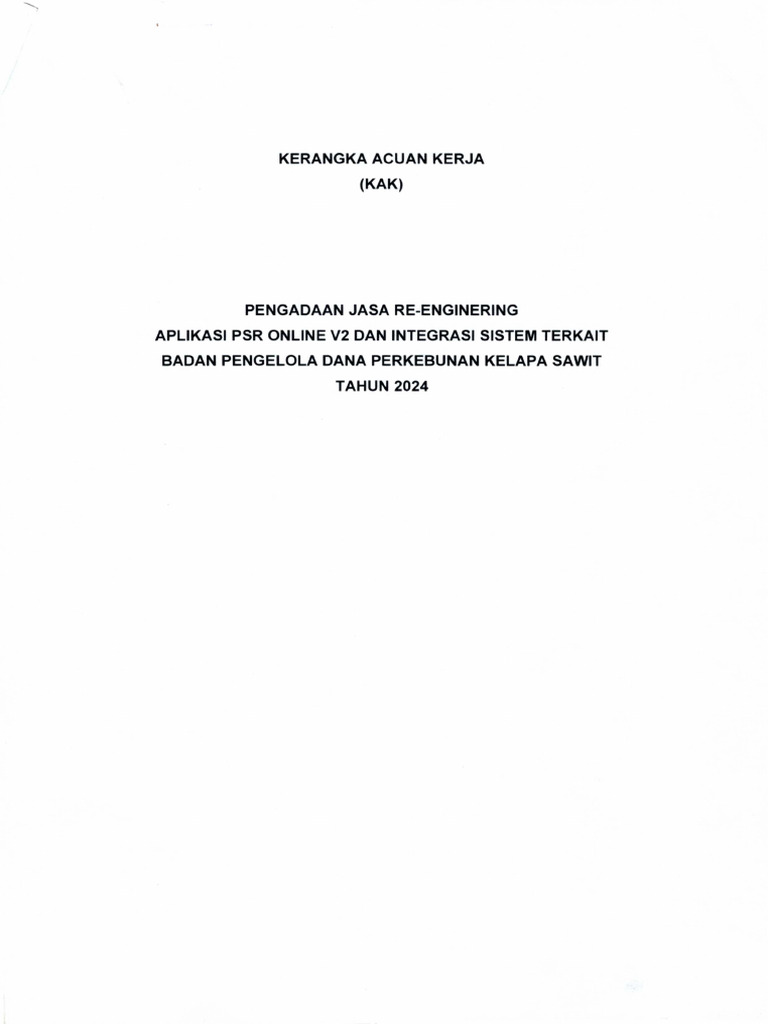TOR KAK New PSR | PDF