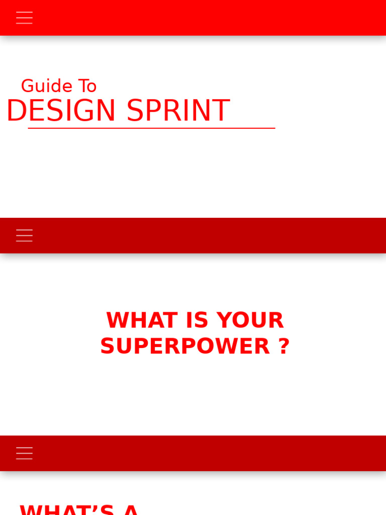 Guide to Design Sprint Pptx | PDF | Design Guide to Design Sprint Pptx | PDF | Design