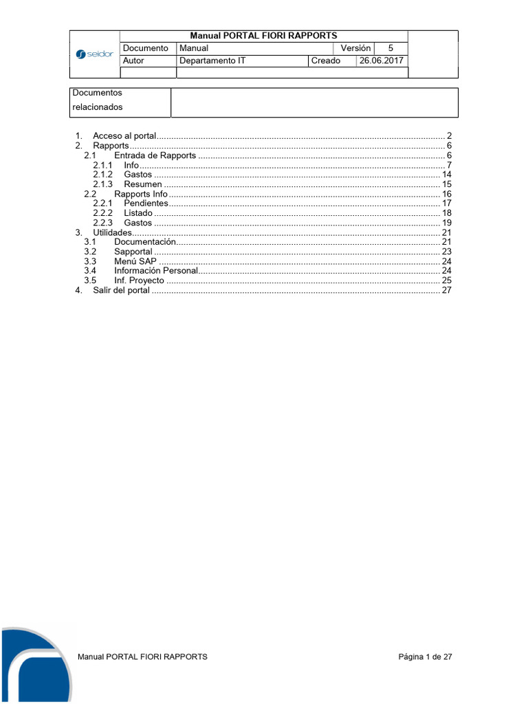 Manual de Usuario para Rapports | PDF | Informática | Software