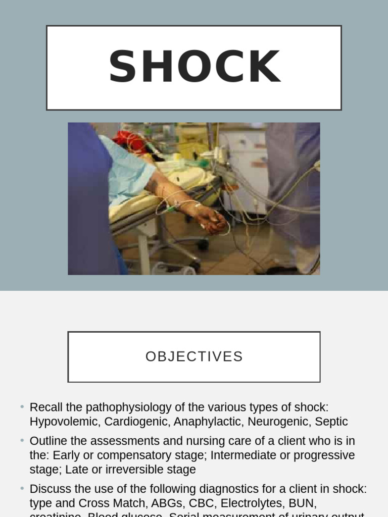 Shock | PDF | Shock (Circulatory) | Clinical Medicine