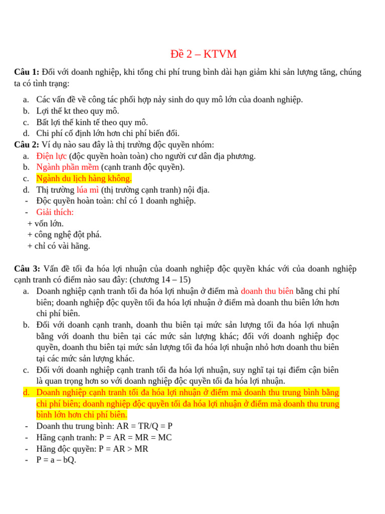 Đề 2 - KTVM | PDF
