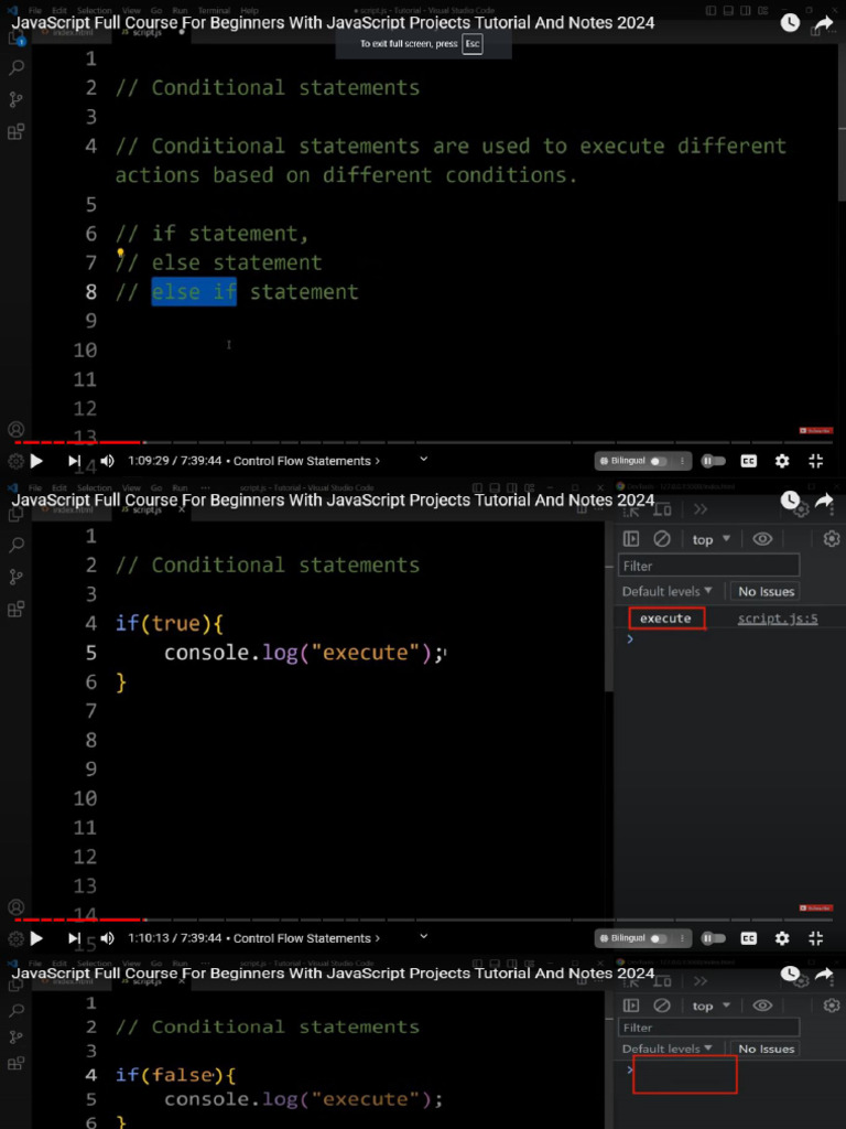 Control Flow To Loops in Js | PDF
