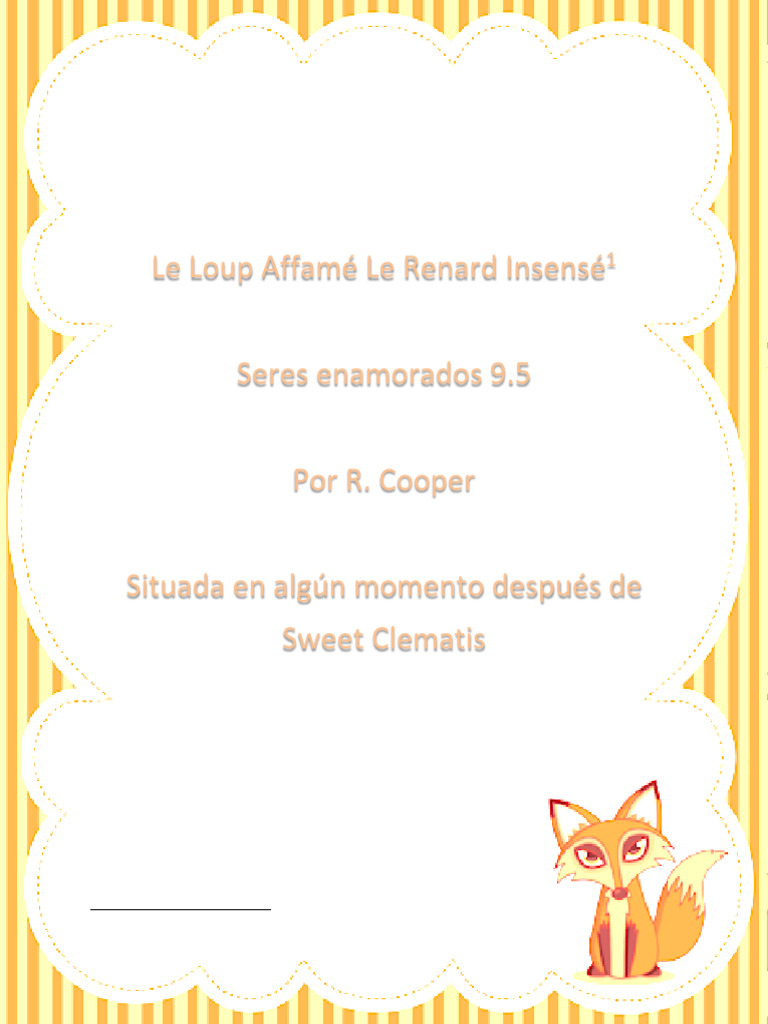9 5 Loup Affame Renard Insense Seris Seres Enamorados R Cooper | PDF