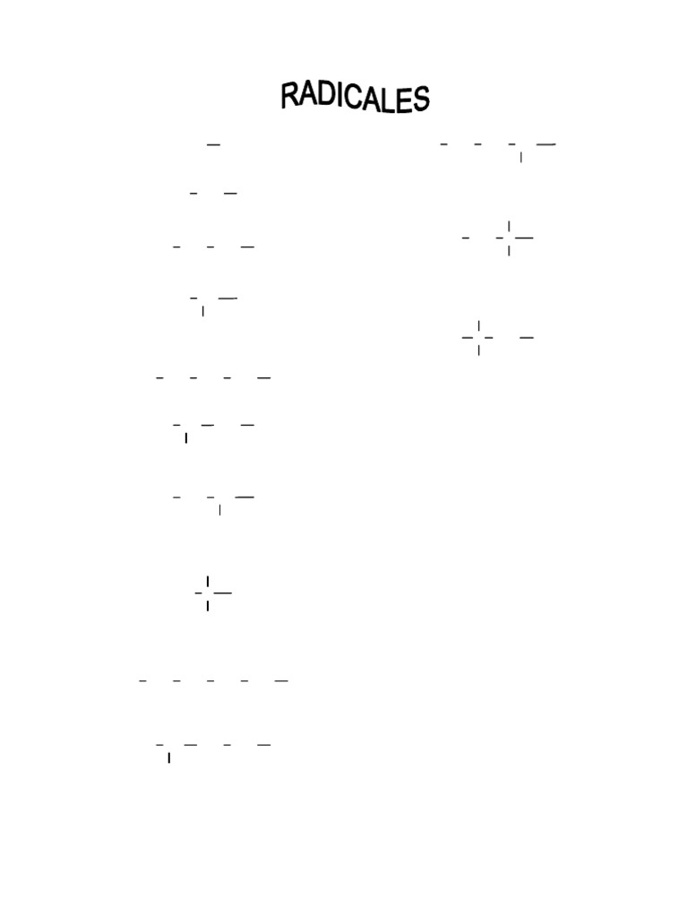 Radicales 1 | PDF