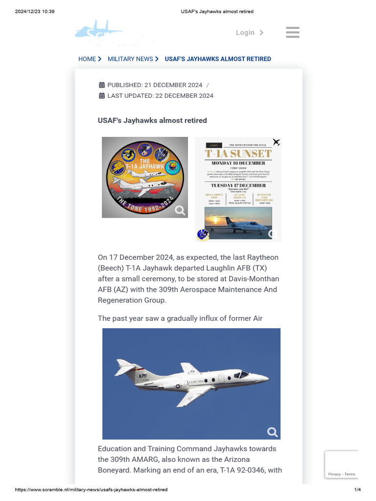 USAF's Jayhawks Almost Retired | PDF | Aerospace Engineering | Aviation