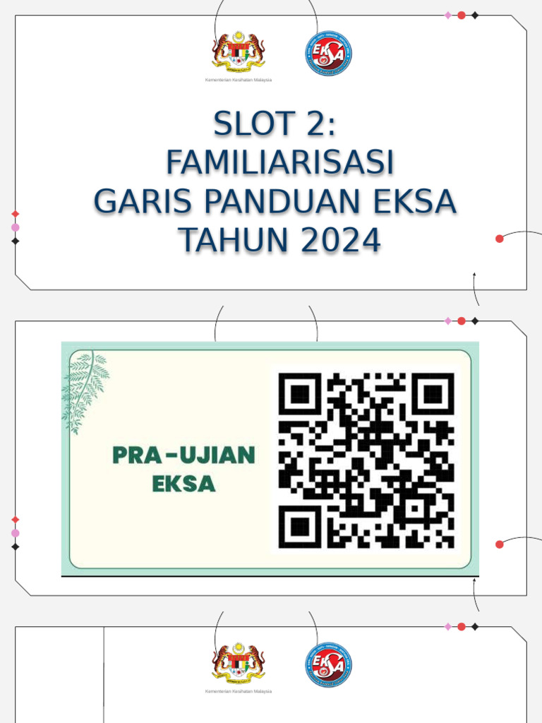 (RT) Slot 2 - Taklimat Garis Panduan EKSA KKM Tahun 2024 | PDF