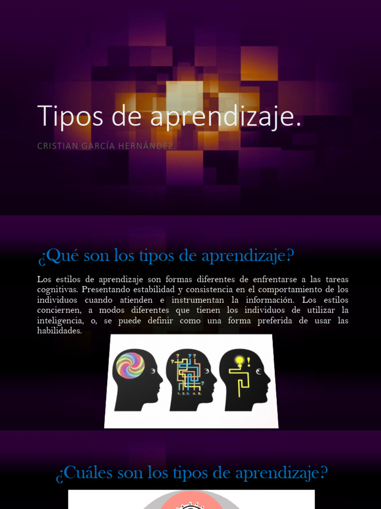 Tipos de Aprendizaje 2.0 | PDF | Aprendizaje | Aprendiendo estilos