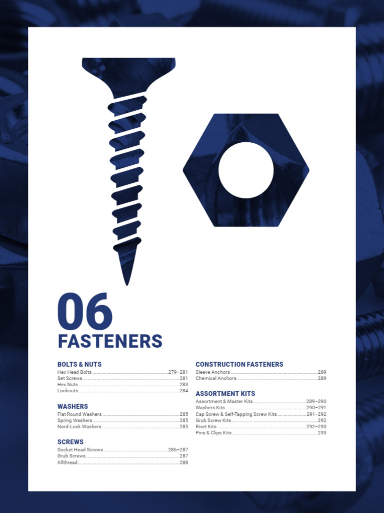 Bishops 06 Fasteners | PDF | Screw | Machining