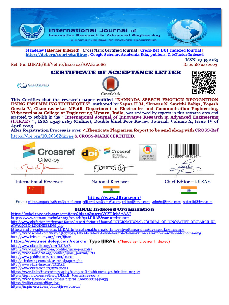 APAE10086 Acceptance Letter | PDF | Written Communication | Information ...