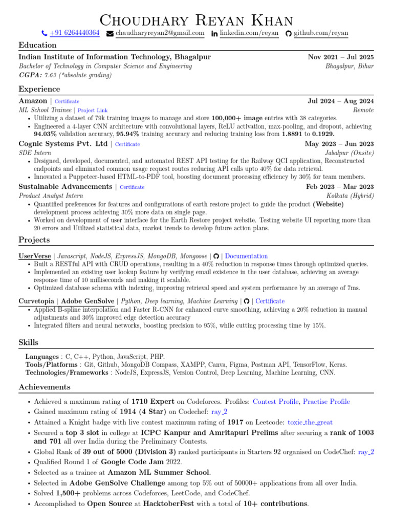 Resume Reyan (2) | PDF | Computing | Software