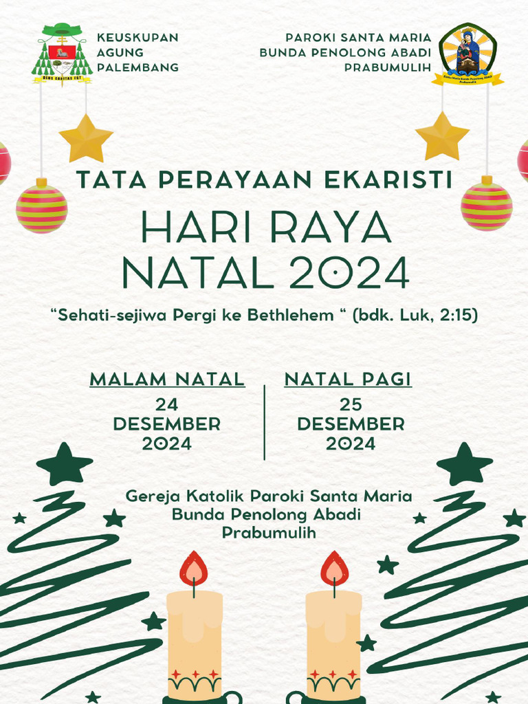 TPE NATAL 2024 PAROKI SMBPA PRABUMULIH | PDF