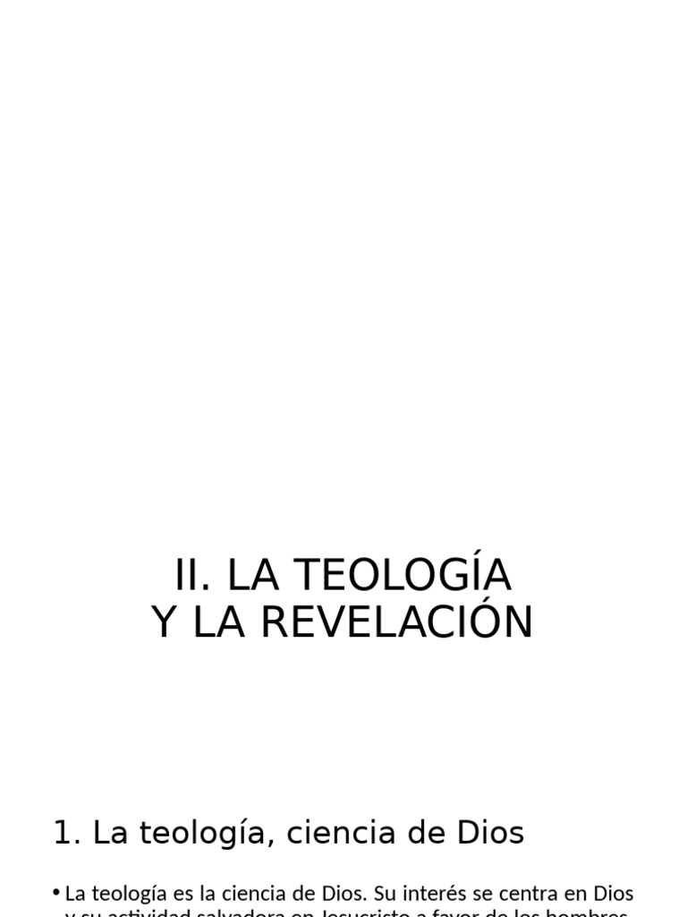 Introducción A La Teología 2024 - 2.Pptm | PDF | Teología | Dios