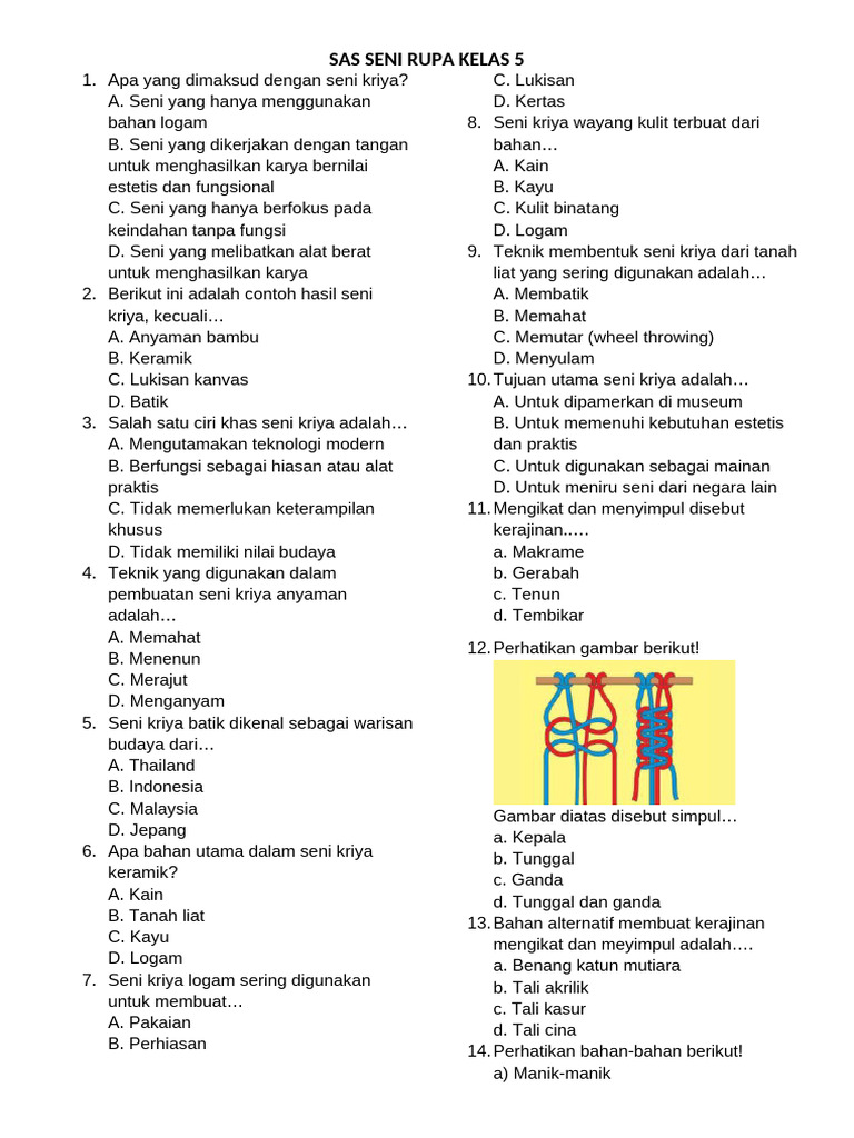 SAS SENI RUPA 5 | PDF