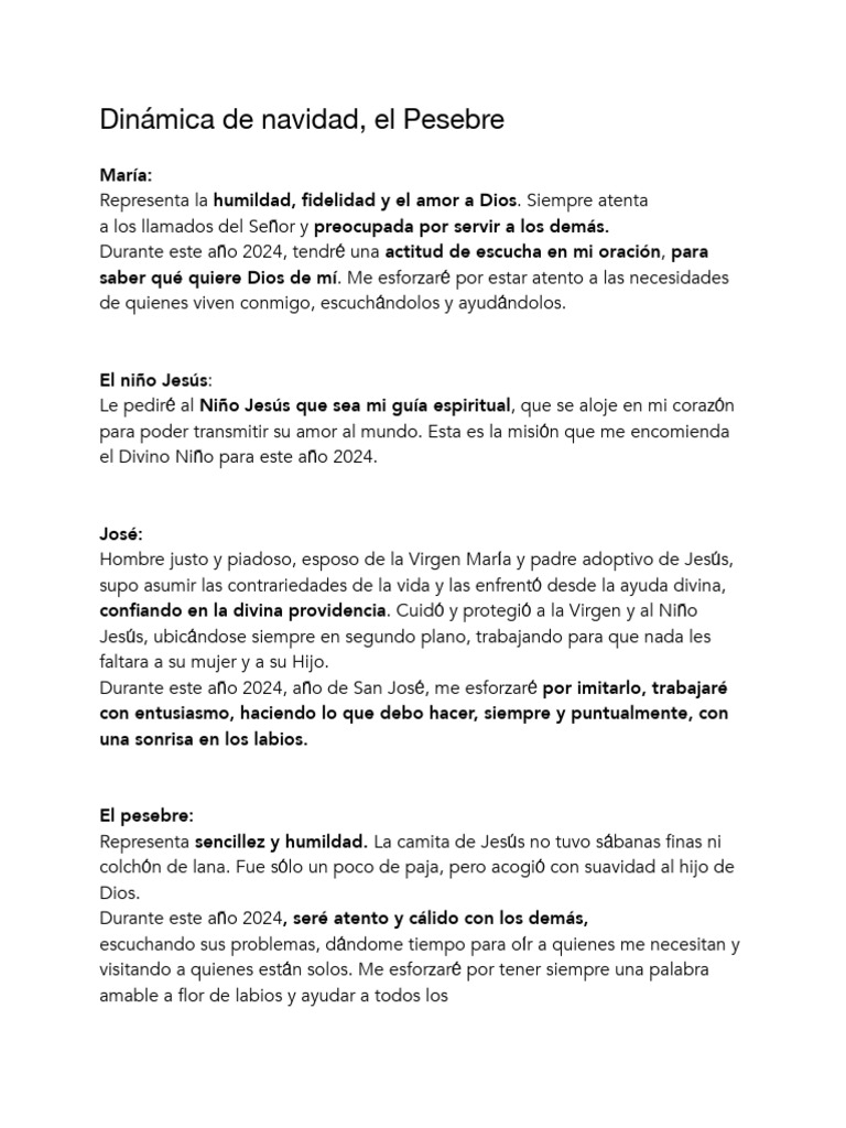 Dinámica de Navidad El Pesebre | PDF | Reyes Magos | Incienso