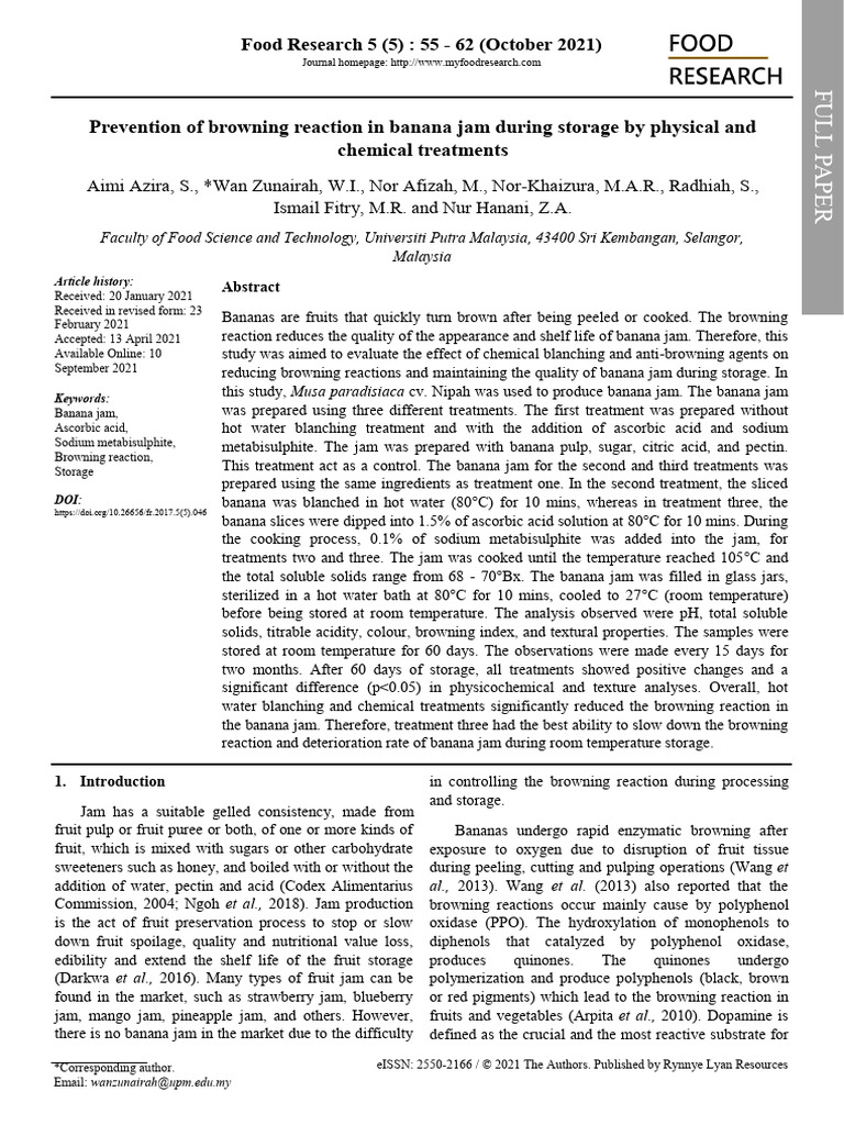 Jam Banana Storage | PDF | Fruit Preserves | Banana