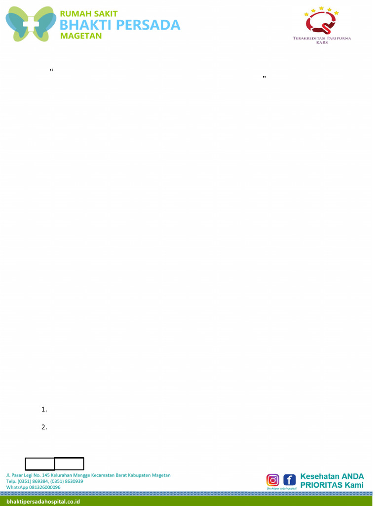 SPK oksigen central RSU BHAKTI PERSADA TAHUN 2024 | PDF