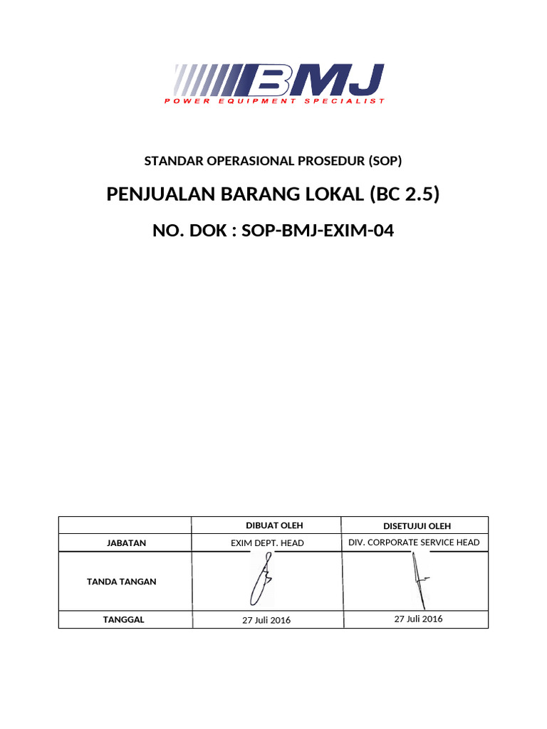 Kop Sop Exim-04 | PDF