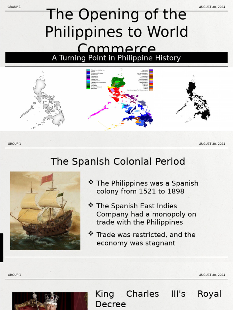 The Opening of The Philippines To World Commerce | PDF | Philippines | Trade