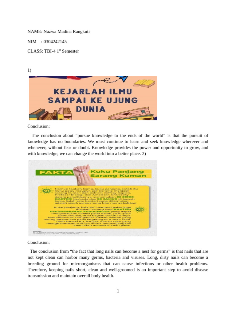 Poster Tugas Receptive Written | PDF | Hand Washing | Pathogen