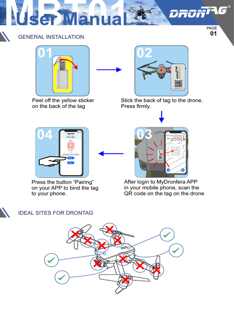 DronTag MBT01 user manual 2023 v2 | PDF | Materials
