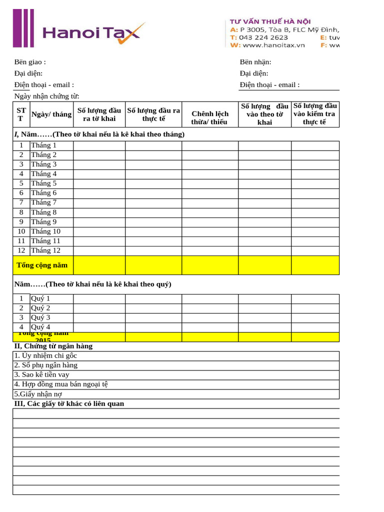 BB ban giao chung tu Theo Nam | PDF