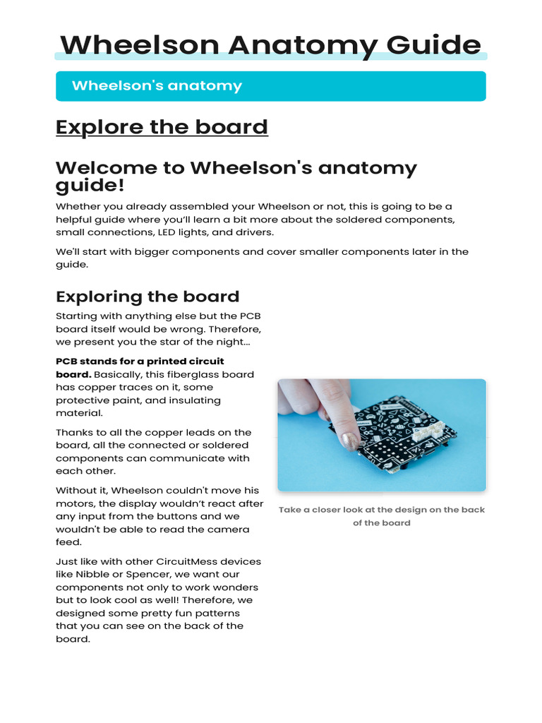 Wheelson Anatomy Guide PDF | PDF | Printed Circuit Board | Integrated ...