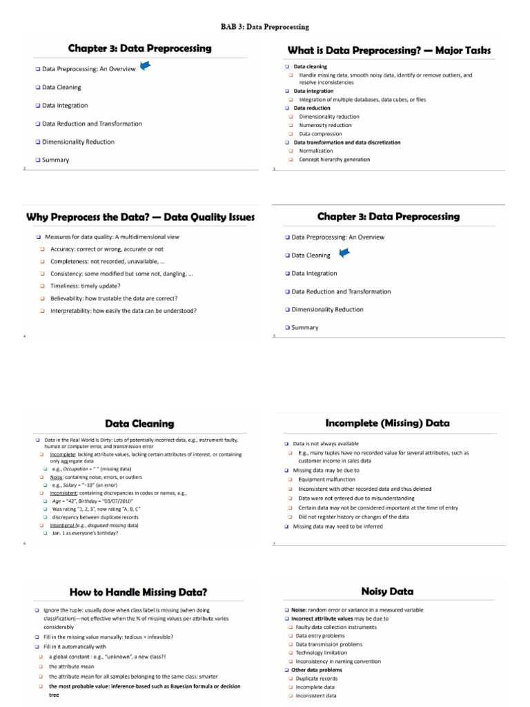 Konsep Data Mining- Data Preprocessing | PDF Konsep Data Mining- Data Preprocessing | PDF