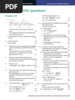 Exercise Answers 13 Asal Physics WB | PDF | Diffraction | Motion (Physics)