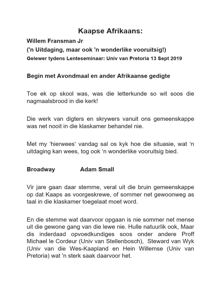 Willem-Fransman | PDF