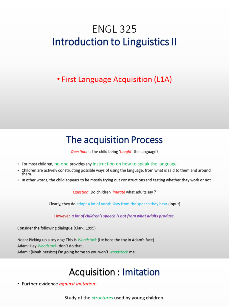 325Week10_2 | PDF | Language Acquisition | Morphology (Linguistics)