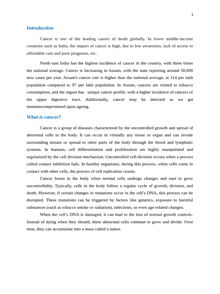 Cancer Project Research | PDF | Cancer | Metastasis